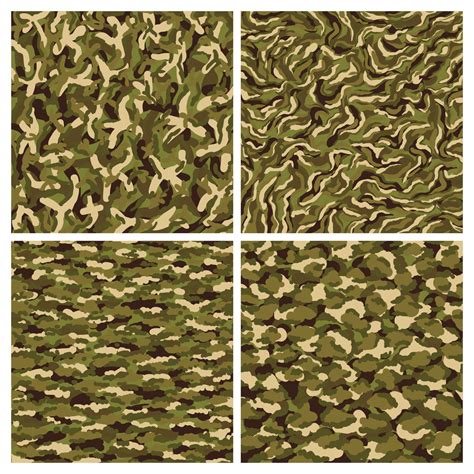 Free Vector Bundle Pattern Green Army Motif 1 17668217 Vector Art At