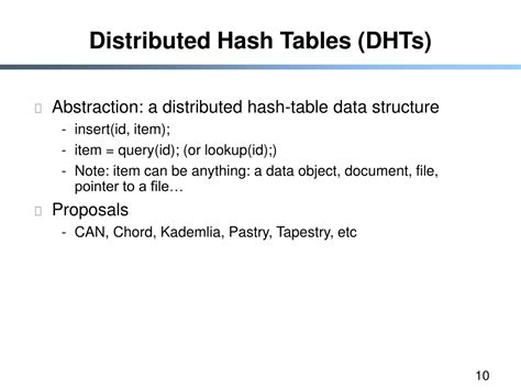 PPT CS 268 Lecture 20 Distributed Hash Tables DHTs PowerPoint