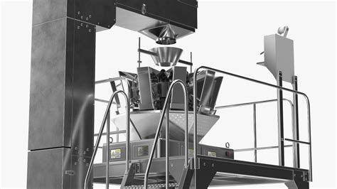 Vertical Fill Food Packaging Machine 3d Turbosquid 2269777