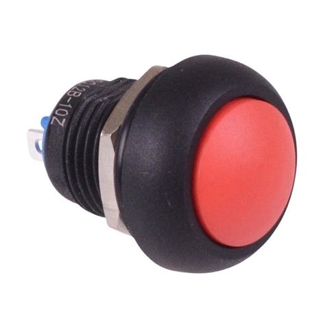Red On Off Latching Mm Waterproof Push Button Switch IP