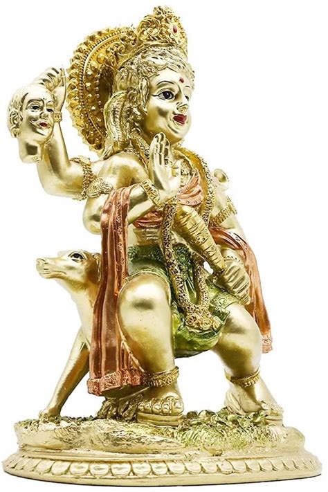 Hindu God Lord Kaal Bhairava Statue India God Large Shri Kaal Batuk