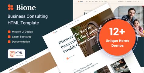 Bione Business Consulting Template By Laralink Themeforest