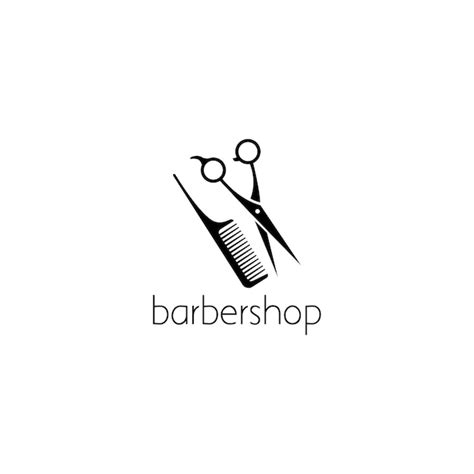 Conceito de design gráfico de logotipo de barbearia Vetor Premium