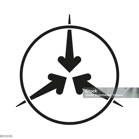 임팩트 화살표 아이콘입니다 벡터 일러스트 레이 션입니다 주당순이익 10 3가지 개체에 대한 스톡 벡터 아트 및 기타 이미지 3가지 개체 가리키기 감소 Istock