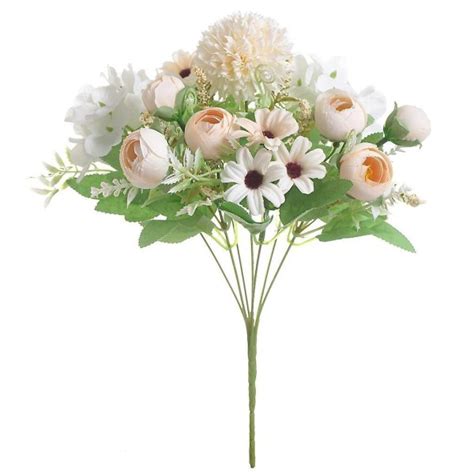 Konstgjord flora Vackra konstgjorda siden falska blommor Bröllop 35fc Fyndiq