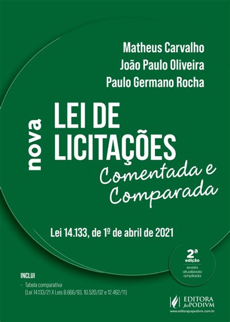 Nova Lei De Licitacoes Comentada E Comparada Livraria Entre Amigos