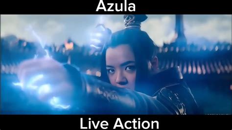 Azulas Lightning Live Action And Animated Comparison Avatar The