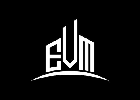 Premium Vector Letter Evm Building Vector Monogram Logo Design