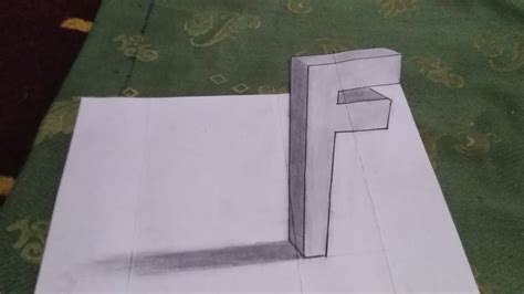 رسم ثلاثي الابعاد F خدعة ثلاثي الابعاد سهلة الرسم 3d Drawing F 3d Trick Easy To Draw
