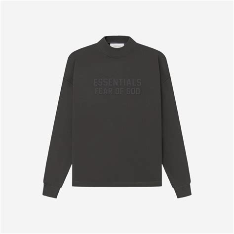 에센셜 릴렉스드 크루넥 오프 블랙 23ss Essentials Kream