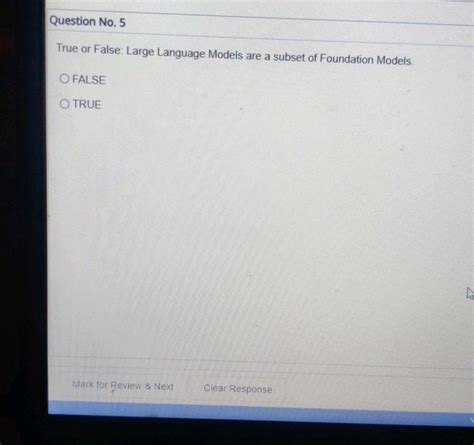 Question No True Or False Large Language Studyx