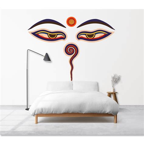 The Eyes Of Buddha Wall Decal Buddha Eyes Wall Sticker Buddhist Art