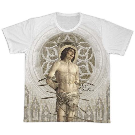 Camiseta Ref 0425 São Sebastião Camisetas Católicas Sabatini