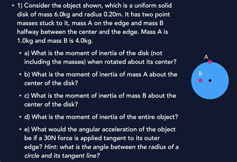 Solved Consider The Object Shown Which Is A Uniform Chegg