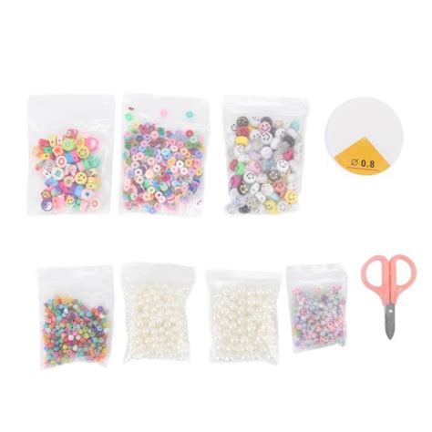 Zerone kit de bracelet de perles d argile pièces perles d argile avec des perles de millet