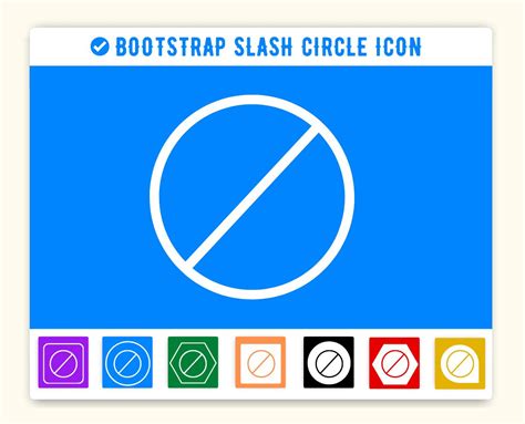Bootstrap Slash Circle Icon Bi Bi Slash Circle Icon Code Css Html