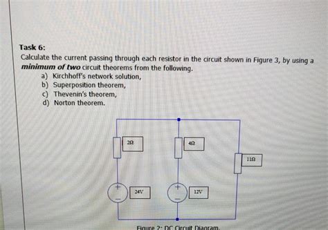solved task 6 calculate the current passing through each