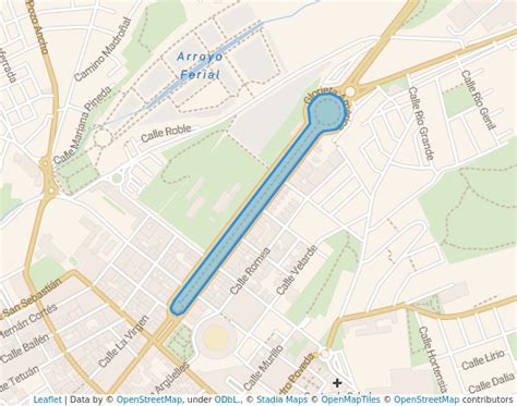Paseo De La Virgen De Linarejos In Linares Map And Routes