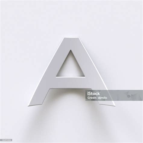 긴 그림자 편지 A 3d와 구부러진 종이 글꼴 알파벳에 대한 스톡 사진 및 기타 이미지 알파벳 0명 3차원 형태 Istock