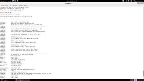 Dmitry Kali Linux Ethical Hacker