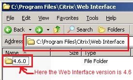 Binayak S Blog Citrix How To Check The Web Interface Version