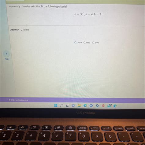 How Many Triangles Exist That Fit The Following Criteria B A