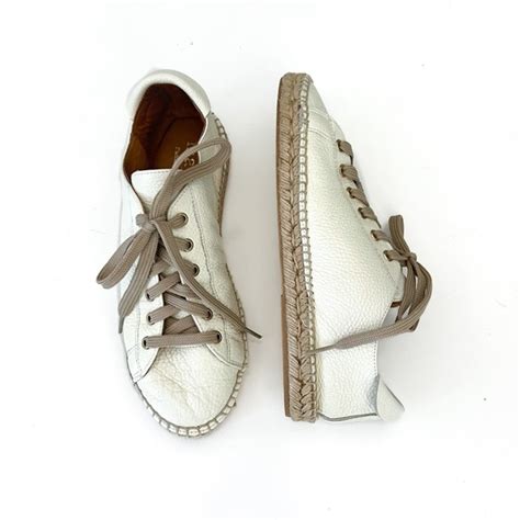 Anthropologie Shoes Anthropologie Maypol White Leather Casual Flats