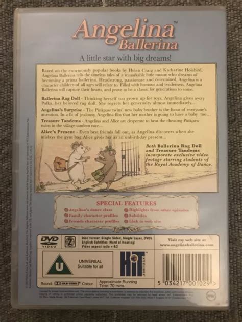 Angelina Ballerina Friends Forever Dvd 4 Lovely Episodes Reg 2 Uk £2