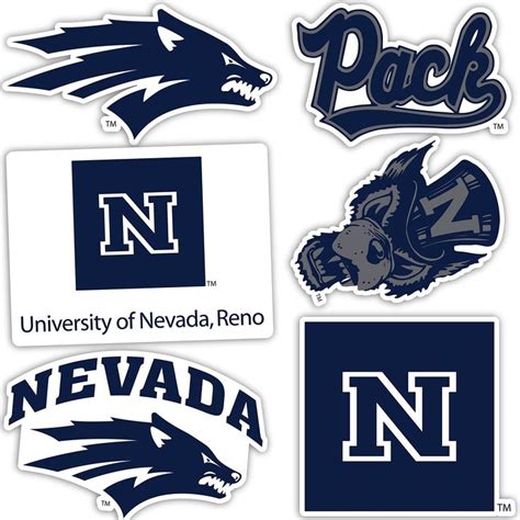 University Of Nevada Reno Unr Wolf Pack Sticker Decal Set