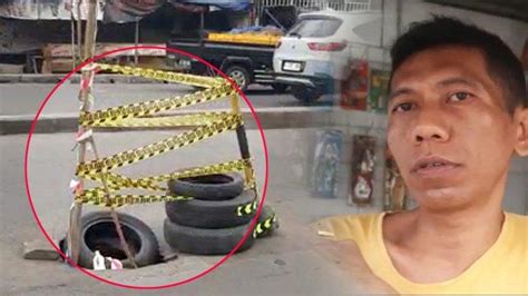 Video Lubang Menganga Di Tengah Jalan Wilayah Tangerang Selatan