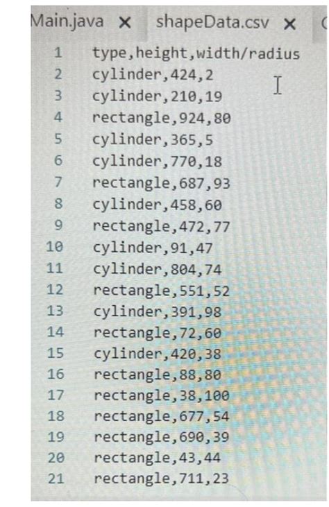 Solved Create The Following Classes Shape Abstract Class Chegg