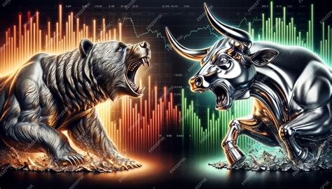 Premium Photo Bull Vs Bear Symbols Of Stock Market Trends Fierce