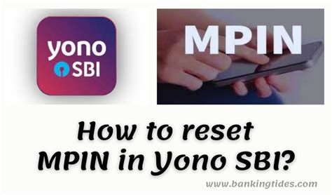 How To Reset MPIN In Yono SBI App Banking Tides
