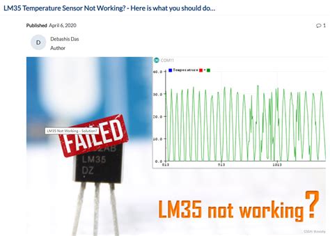 模拟温度传感器 Lm35 的问题lm35模块在arduino Uno不準確 Csdn博客