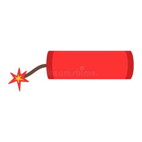 Bombe De Dynamite Avec Le Vecteur Plat De Mèche Darme Explosive