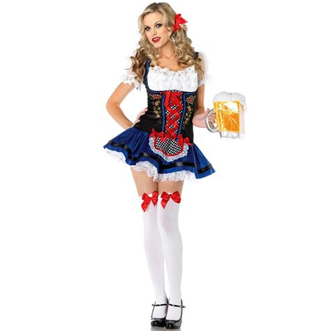 Carnival Party Bavarian Oktoberfest Fancy Dess Beer Maid Costume