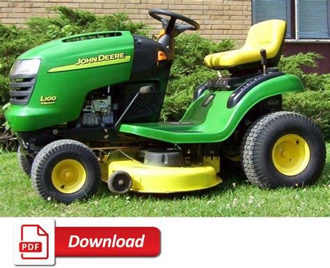 John Deere L100, L110, L120, and L130 Lawn Tractor Technical Manual ...