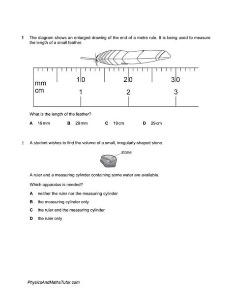Length And Time Multiple Choice Qppdf