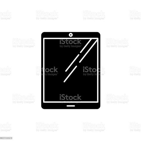 태블릿 컴퓨터 검은 색 문말 아이콘입니다 터치 스크린 Pc 터치 패드와 전자 가제트 전자 리더 디지털 독서 핸드헬드 모바일 장치 흰색 공간에 실루엣 기호입니다 벡터 절연