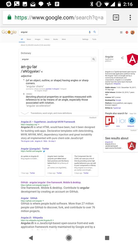 Angular Io Missing From Google Results For Certain Users Devices