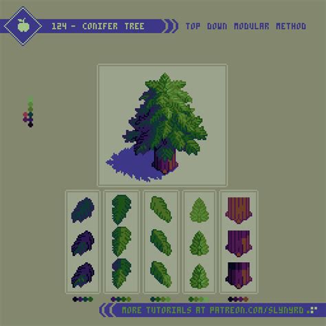How To Draw Pixel Art Trees