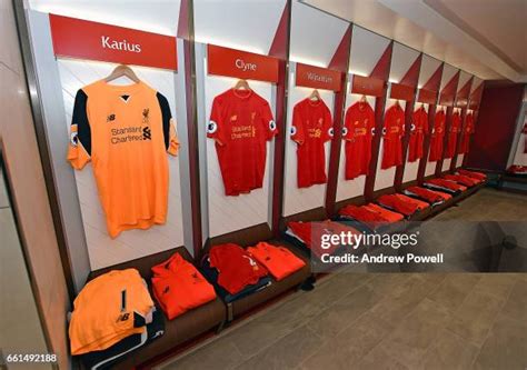 New Liverpool Dressing Room Unveiled At Anfield Photos And Premium High