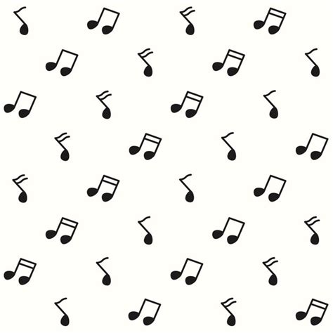 Padrão sem emenda de vetor de notas de música Vetor Premium