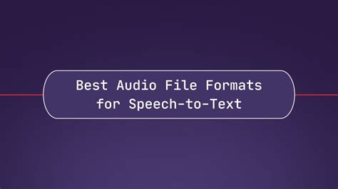 Learn About Audio And Video For Speech To Text Assemblyai Posted On