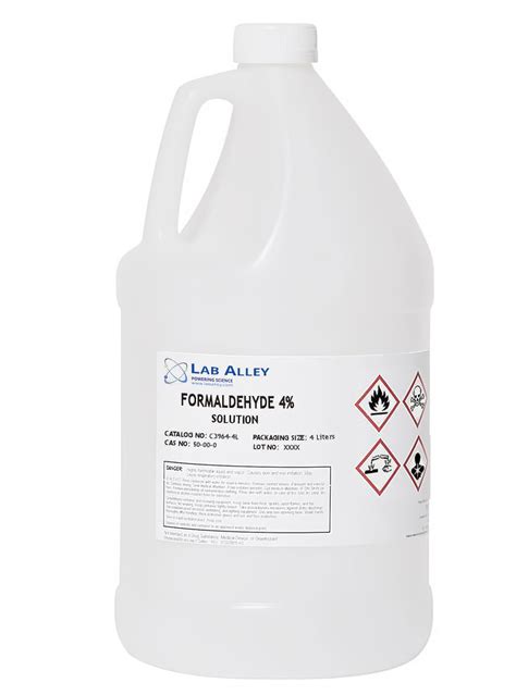 Formaldehyde 4 Aqueous Solution Lab Alley