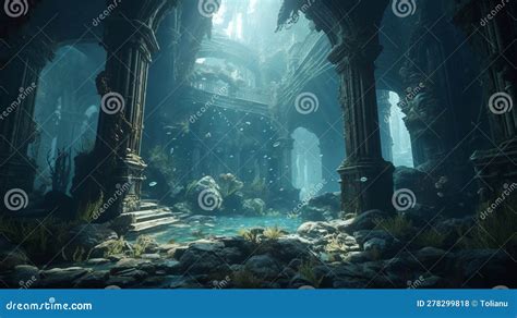Majestad Sumergida Un Concepto Fotorrealista De 8 K De Un Palacio
