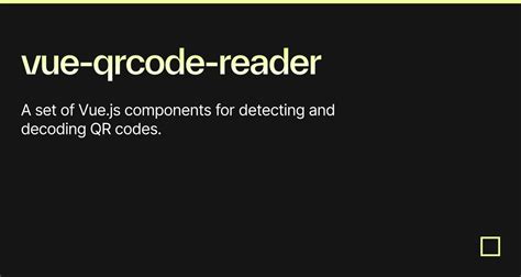 vue qrcode reader codesandbox