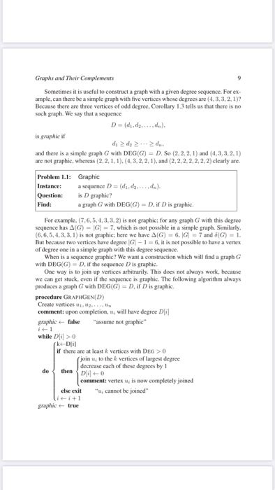 Solved 122 We Know That A Simple Graph With N Vertices Has
