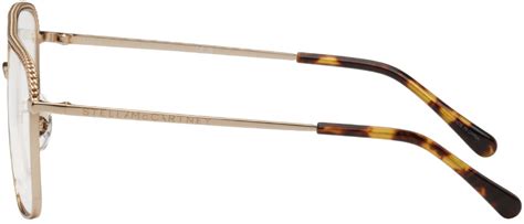 Stella Mccartney Gold Chain Link Glasses Stella Mccartney