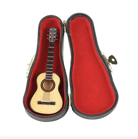 Tiny Tunes Adorable Mini Guitar For Dollhouse Fun Create Artistic